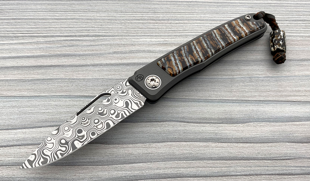 Rinkhals Damasteel Rose in Mammoth Molar: African Sporting Creations
