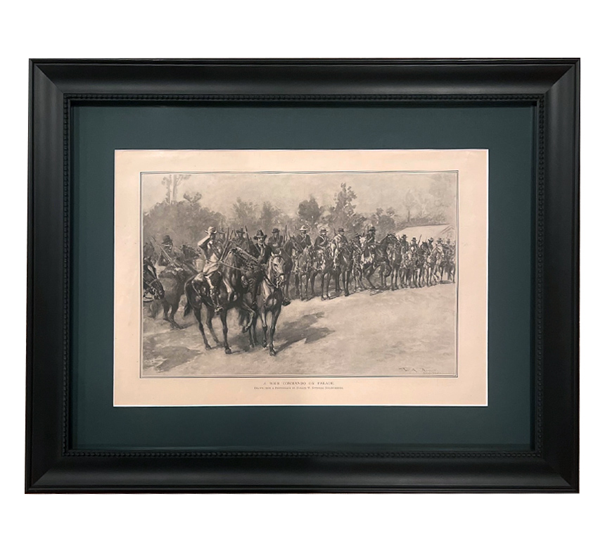 Antique 1900 Harper’s Weekly – A Boer War Commando on Parade: African ...